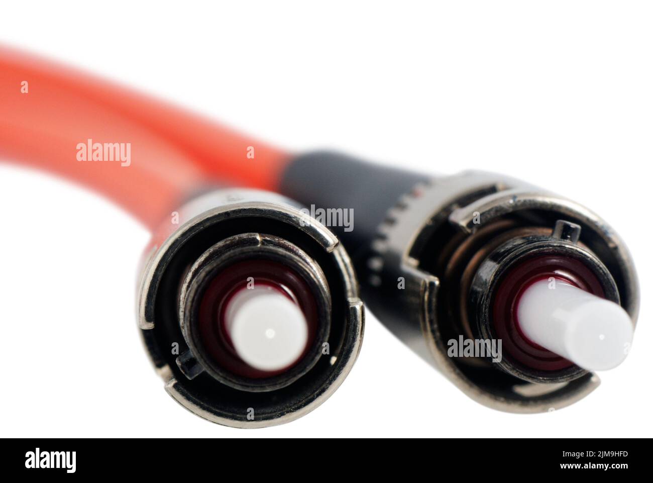 Two fiber optic connectors Stock Photo - Alamy