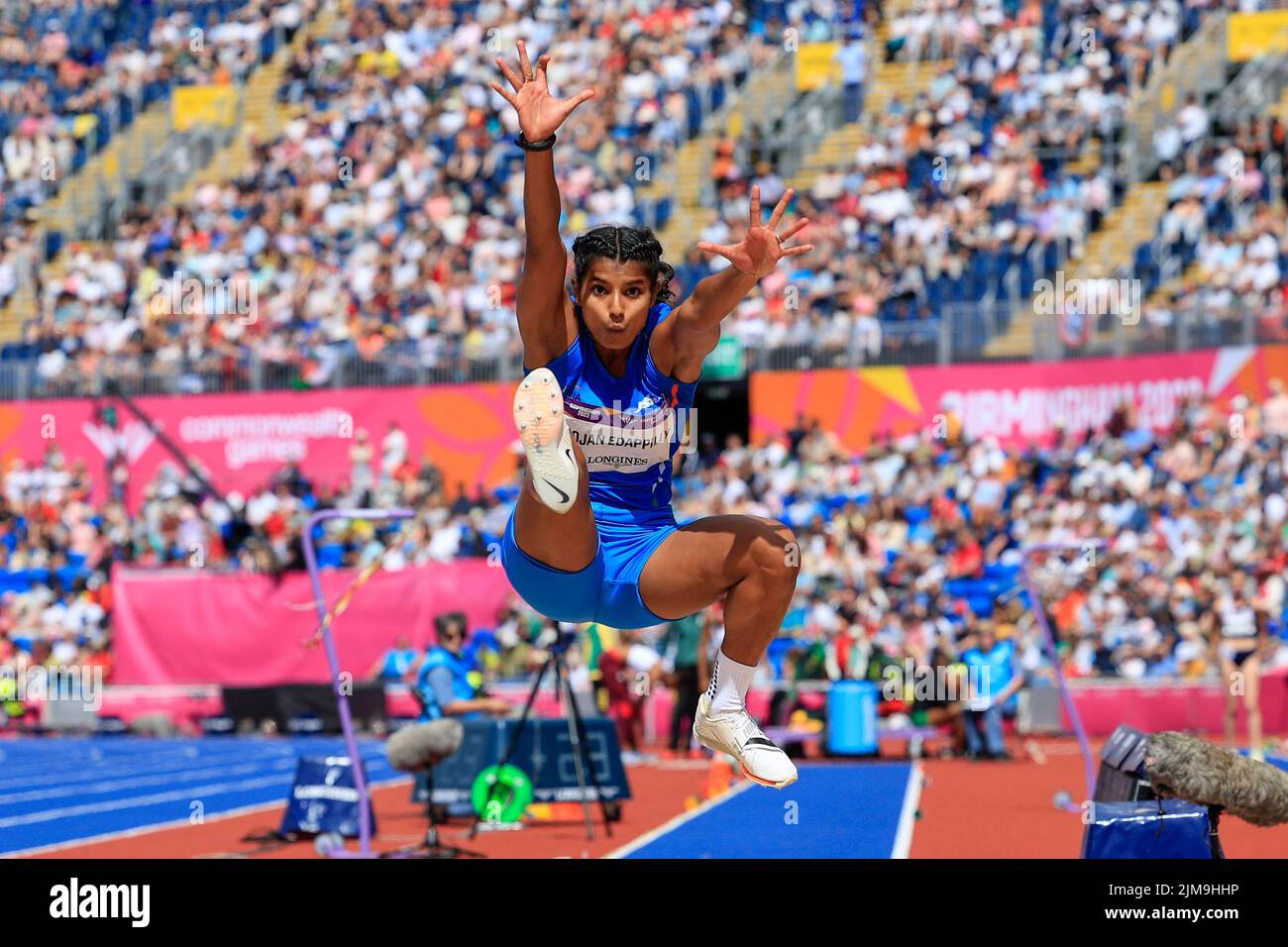 Ancy Sojan Edappilly of India performs in the long jump Stock Photo - Alamy