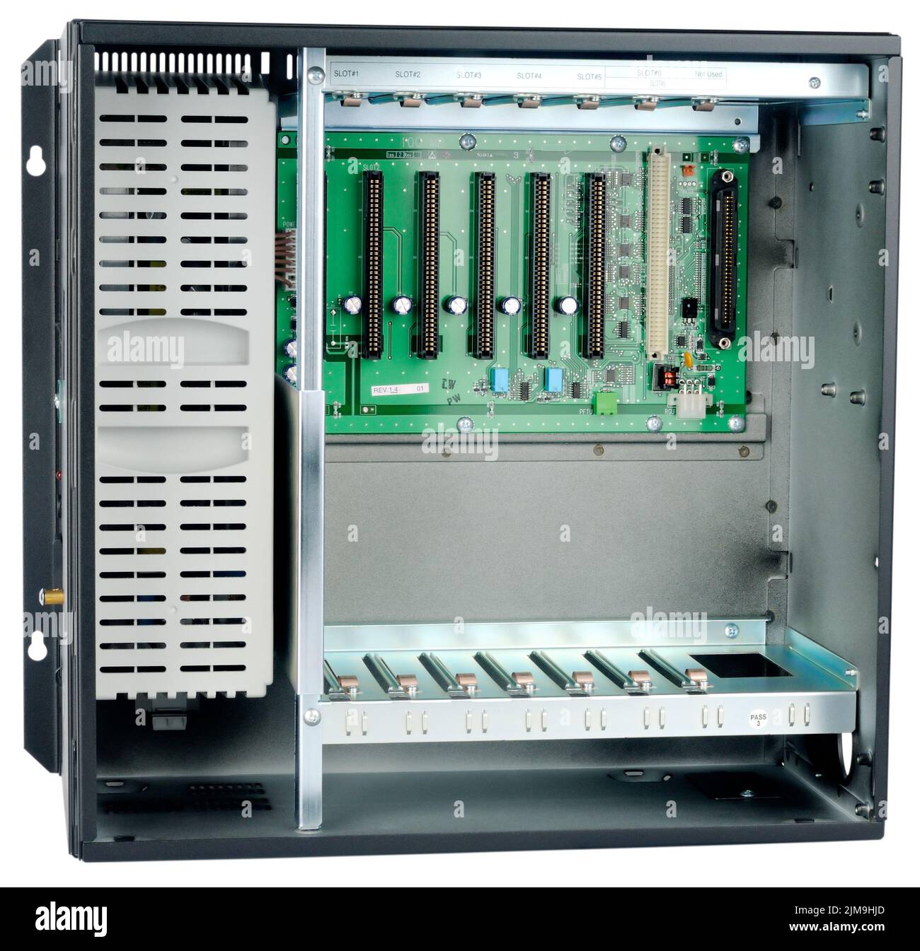 Phone switch system empty chassis isolated on white Stock Photo - Alamy