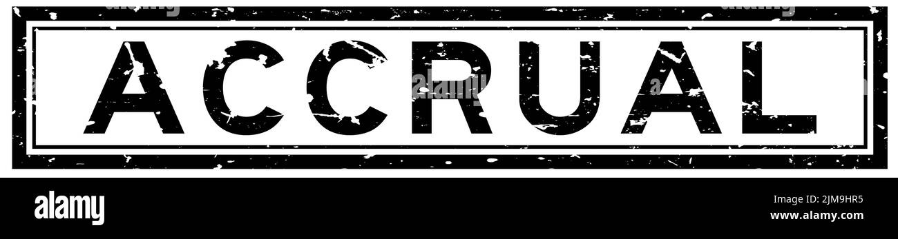 Grunge black accrual word square rubber seal stamp on white background Stock Vector Image & Art ...