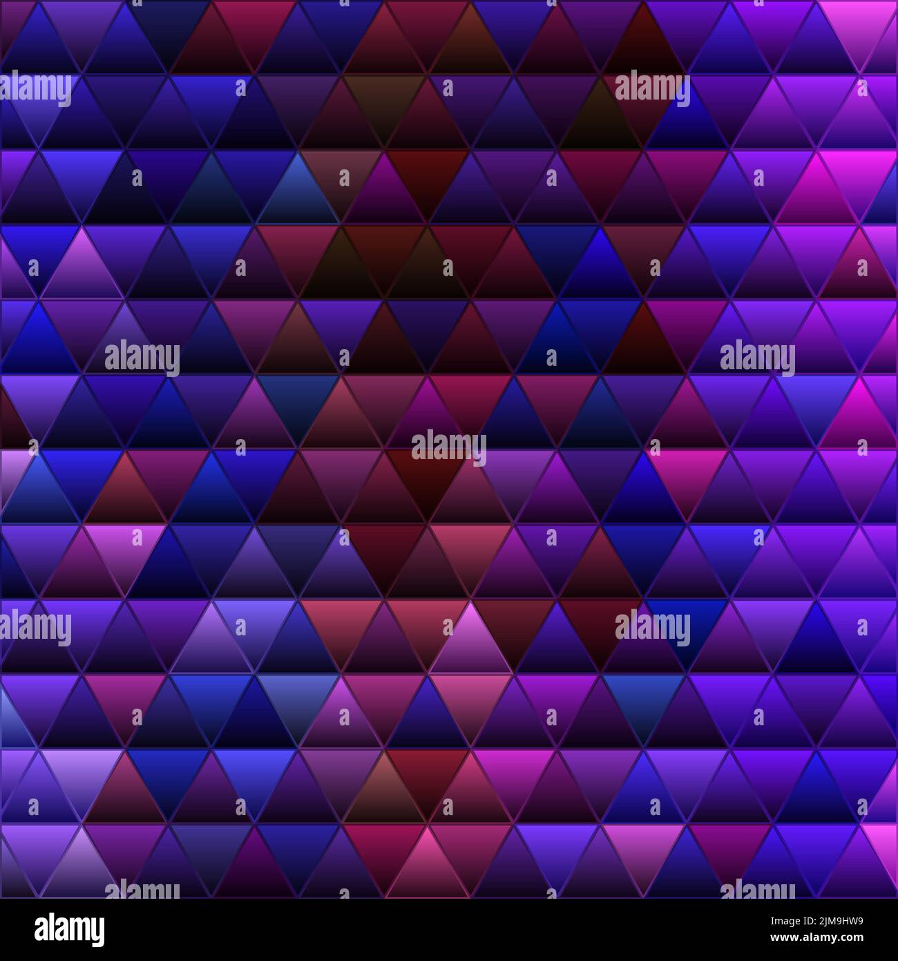 abstract vector stained-glass triangle mosaic background - purple and ...
