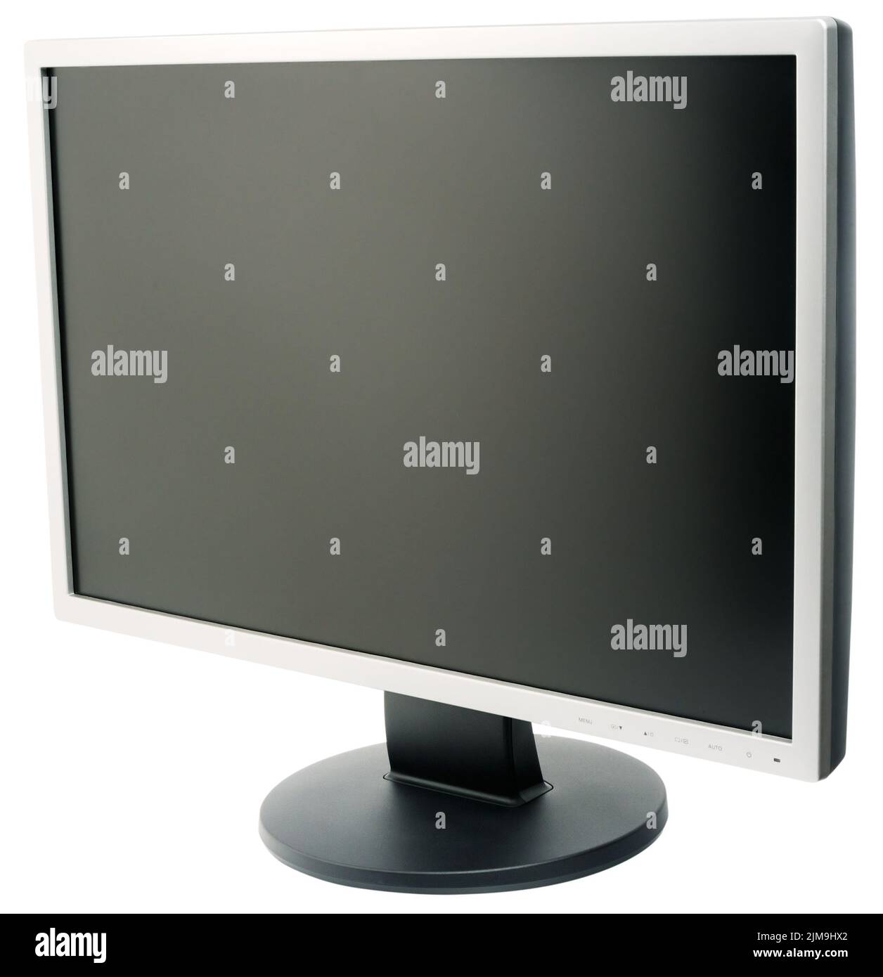 Computer LCD flat wide monitor isolated on the white Stock Photo - Alamy