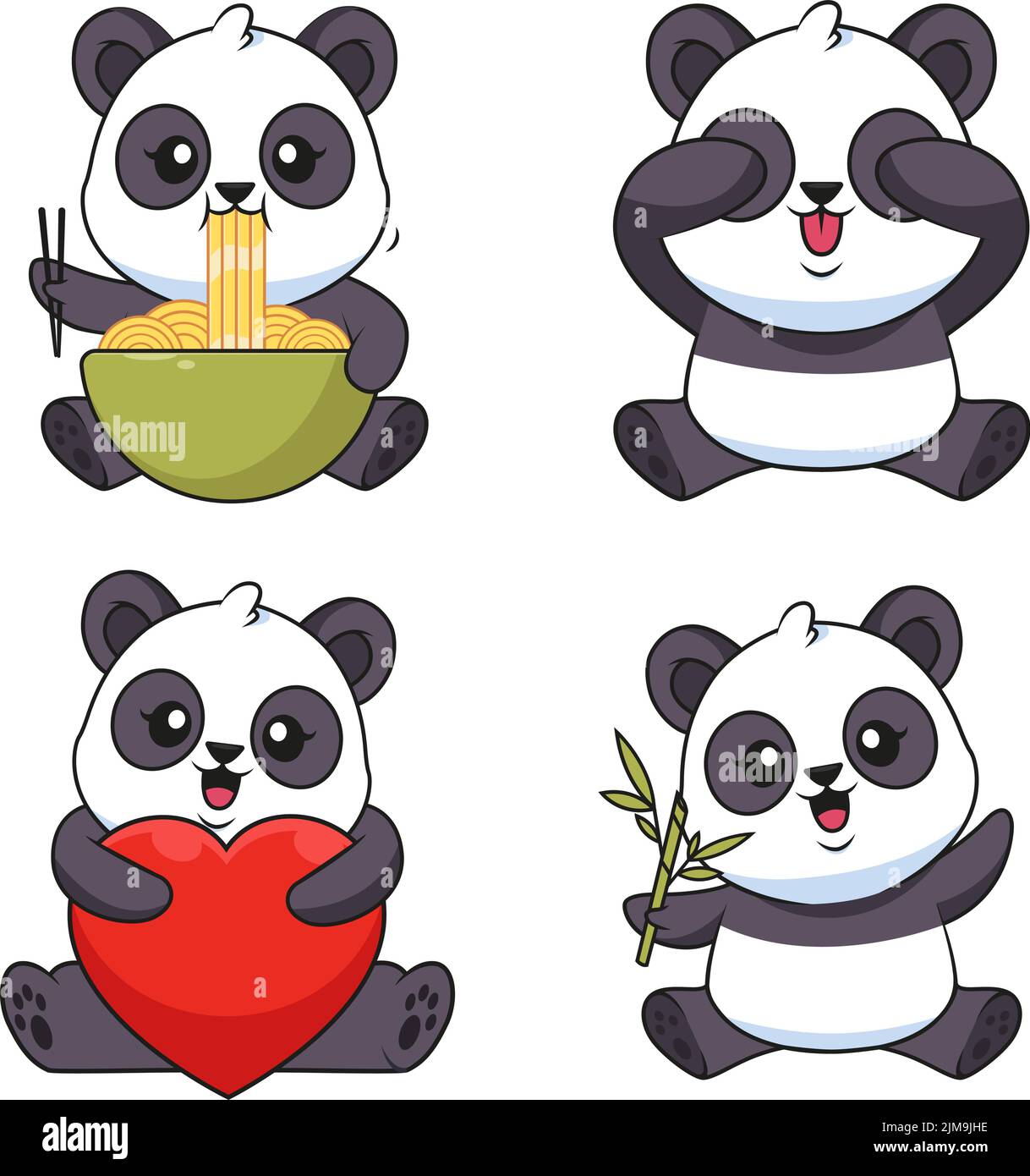 Baby pandas playing Stock Vector Images - Alamy