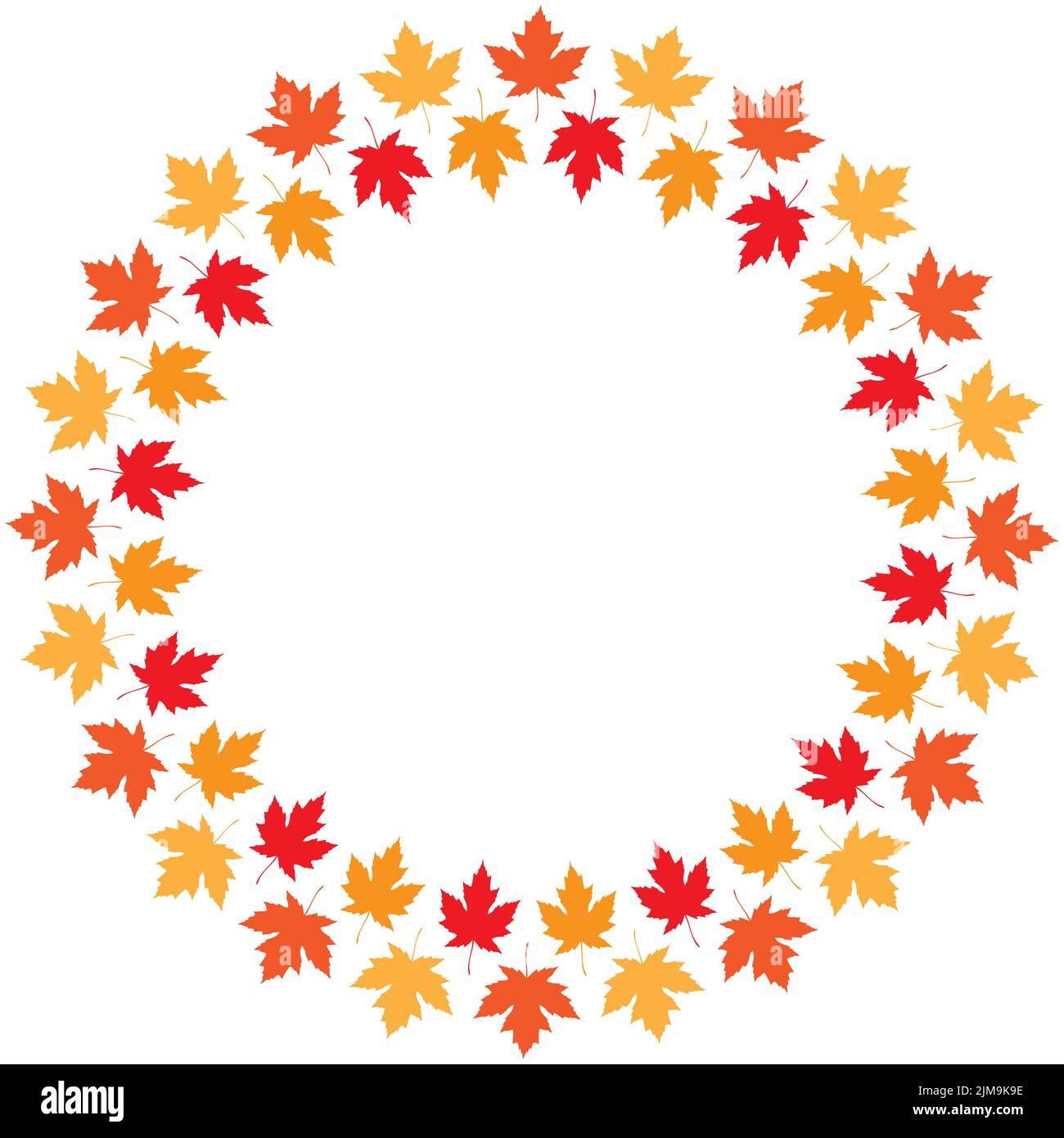Vector autumn background leaves Cut Out Stock Images & Pictures - Alamy