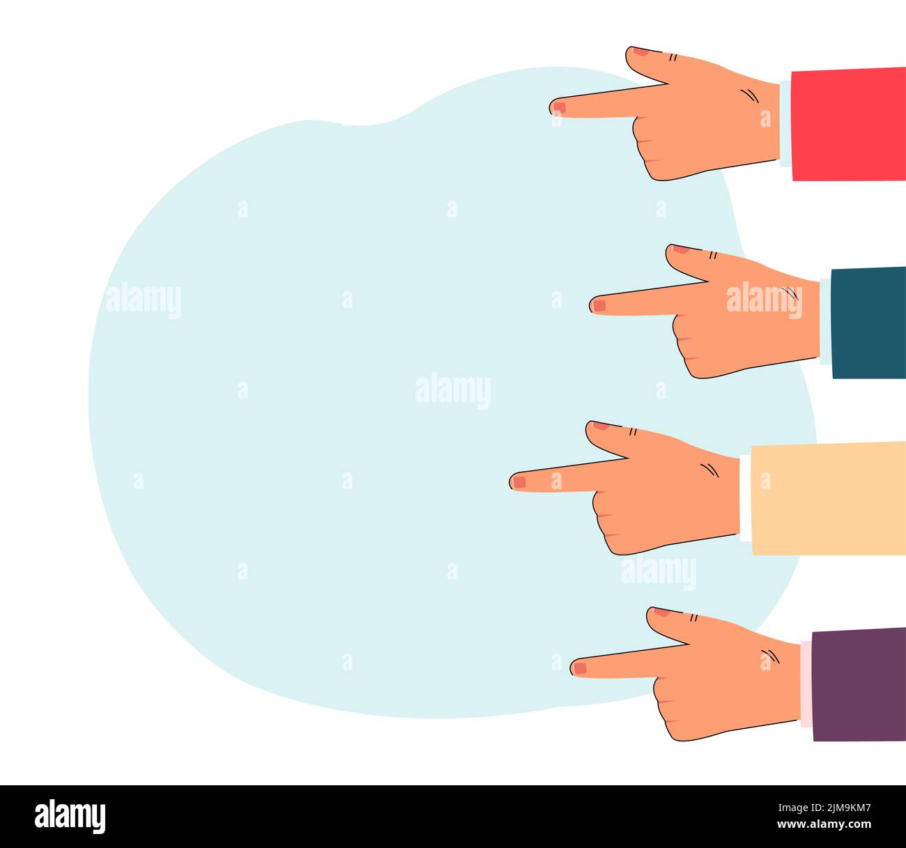 Drawing attention Stock Vector Images - Alamy