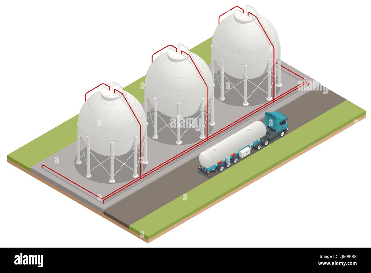 Oil storage tanks vector hi-res stock photography and images - Alamy