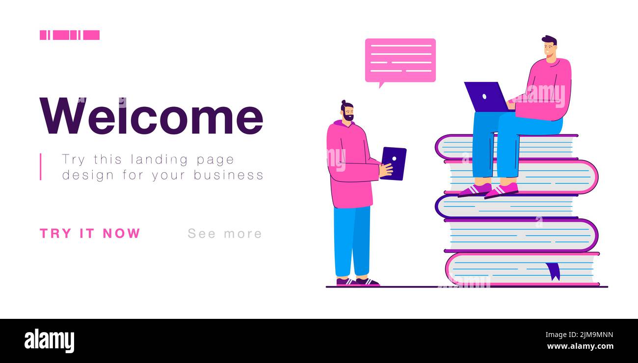 Engaged learning vector vectors hi-res stock photography and images - Alamy