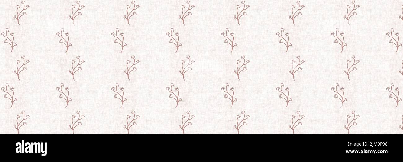 Gender neutral foliage leaf seamless raster border. Simple whimsical 2 ...