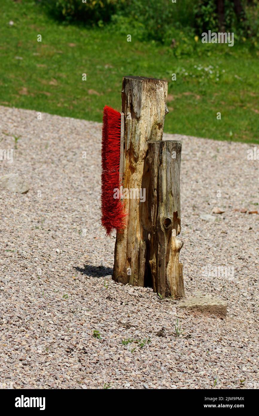 Brush scrubbers for large animals Stock Photo - Alamy
