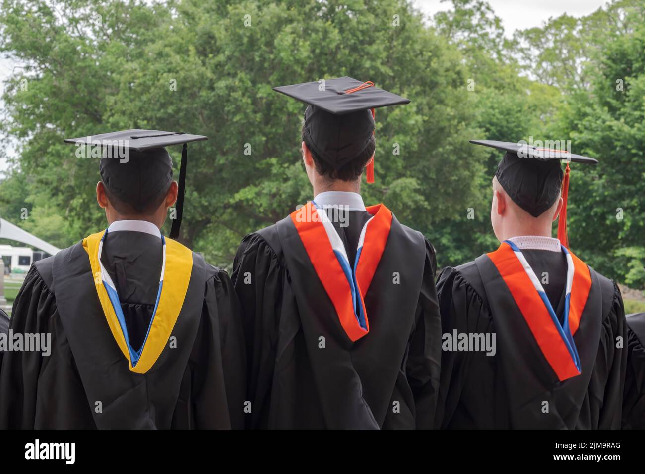 Graduation gown from behind hi-res stock photography and images - Alamy