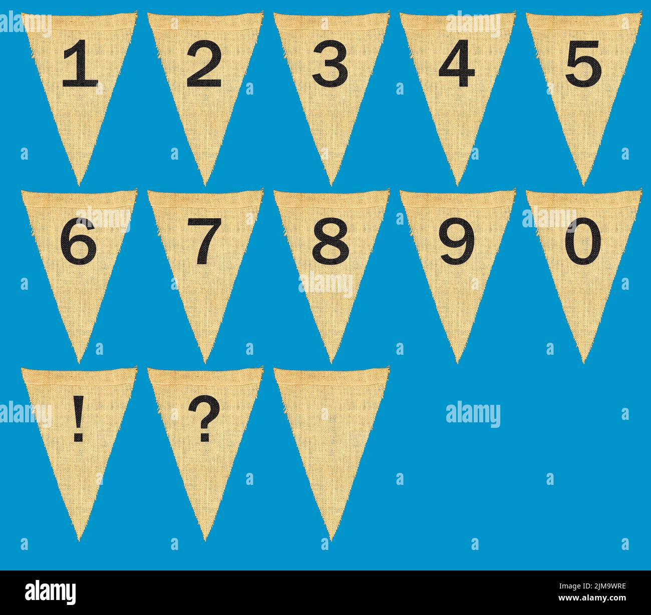 Number pennants hi-res stock photography and images - Alamy