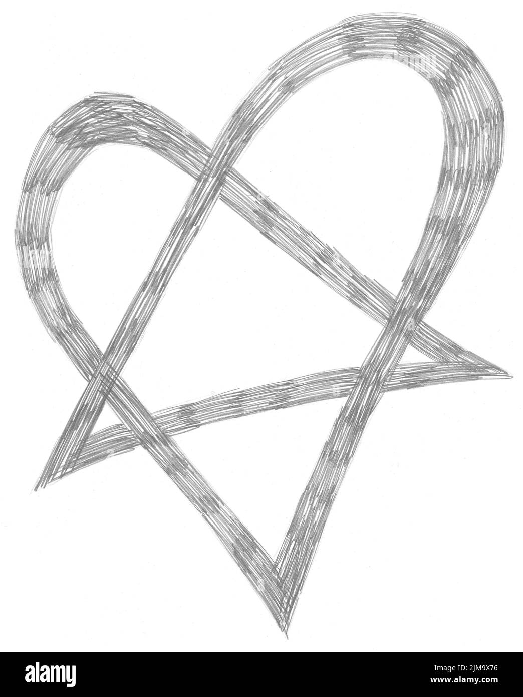 Heartagram Outline