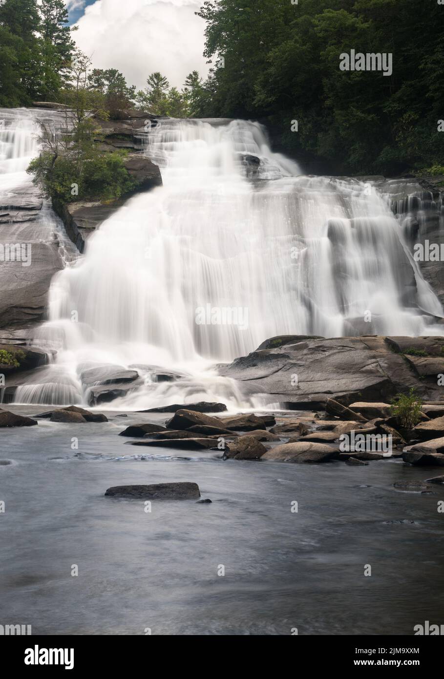 High Falls in Dupont State Forest North Carolina Stock Photo - Alamy