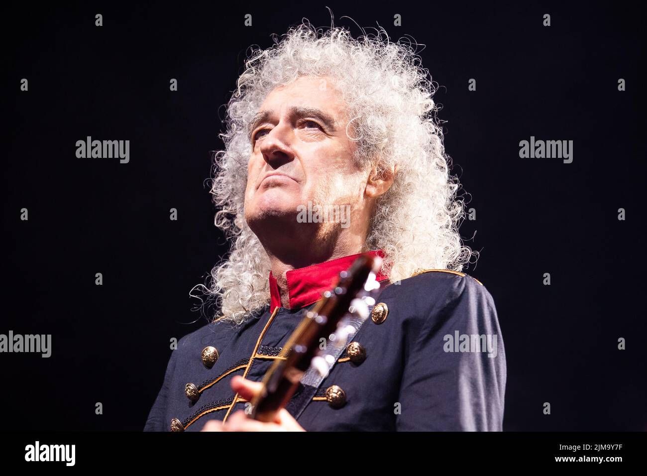 Brian May of Queen performing live in Oslo in July 2022 Stock Photo - Alamy
