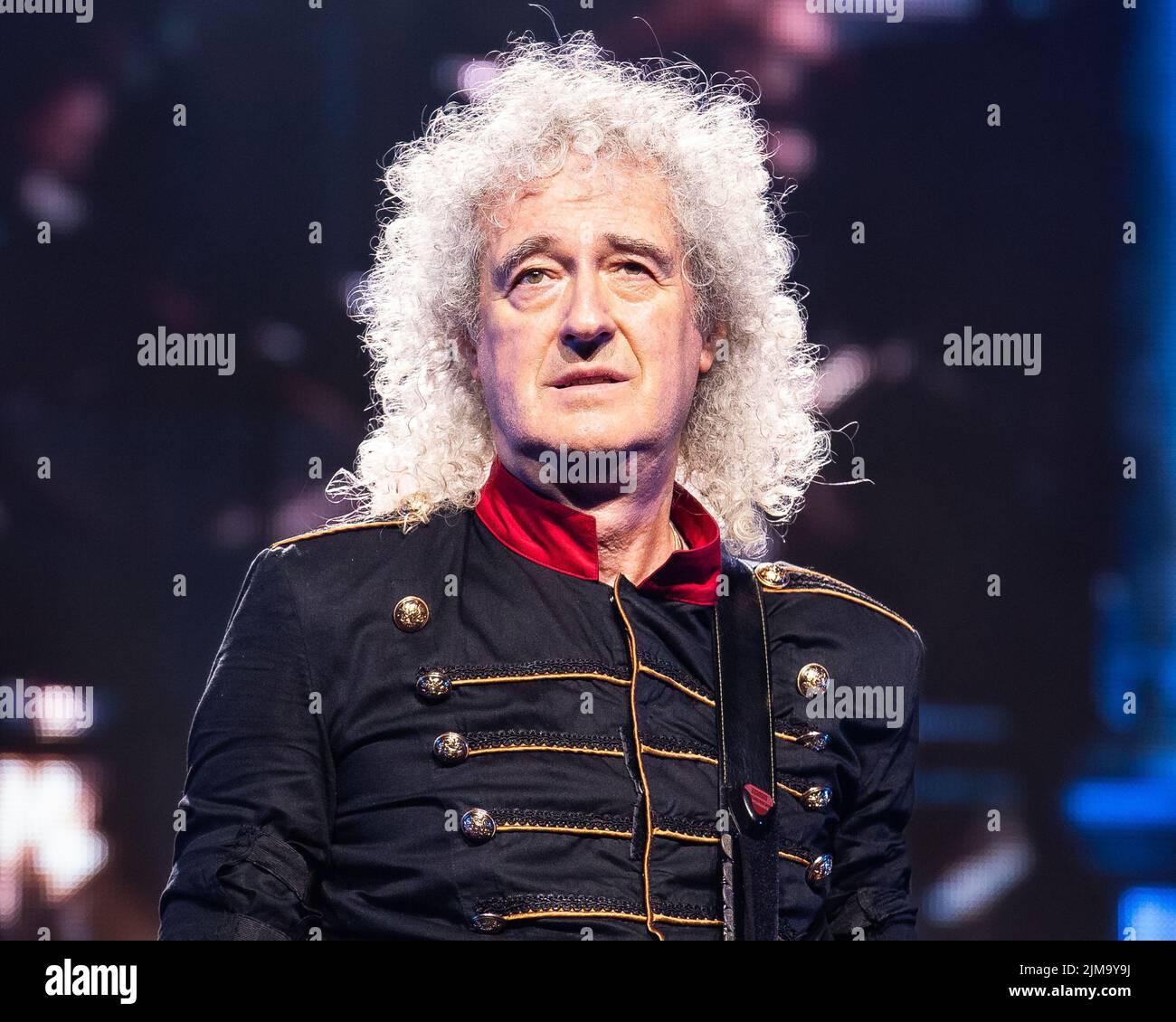 Brian May of Queen performing live in Oslo in July 2022 Stock Photo - Alamy
