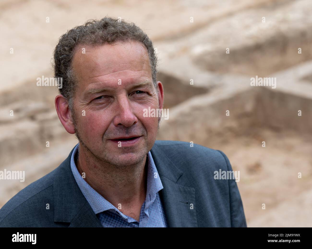 Nebra, Germany. 05th Aug, 2022. Medieval archaeologist and project ...