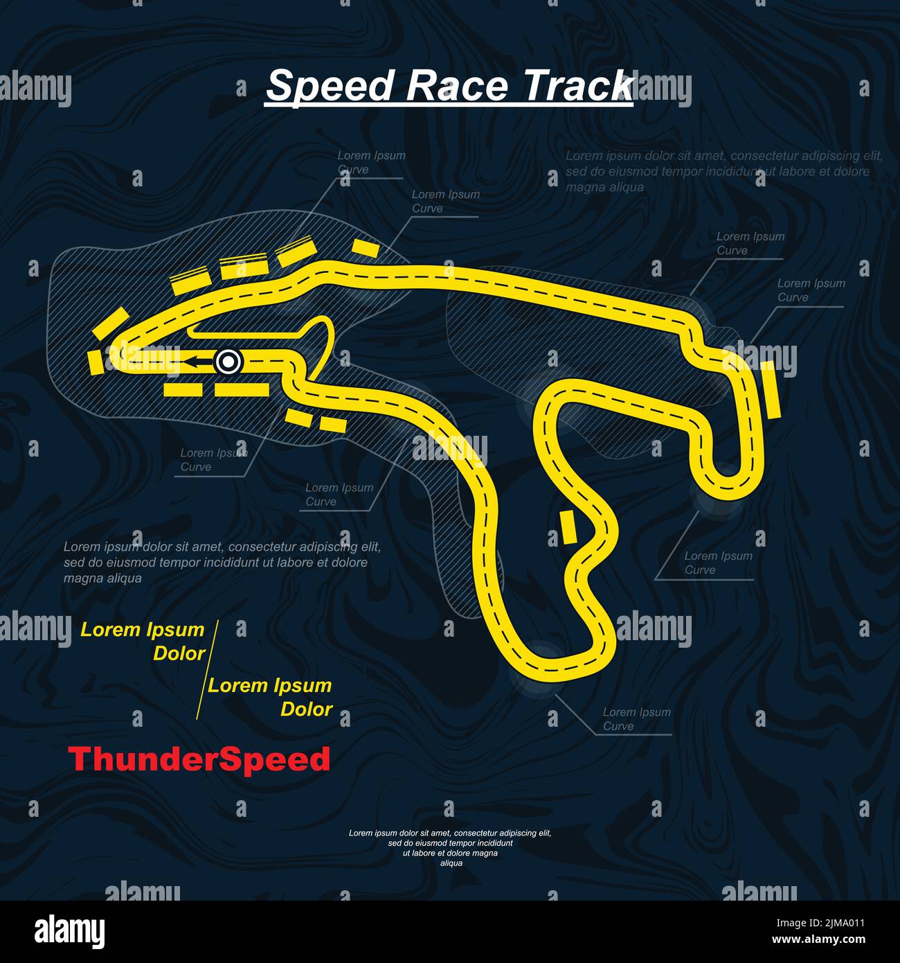 Yellow and blue race track background Stock Vector Image & Art - Alamy