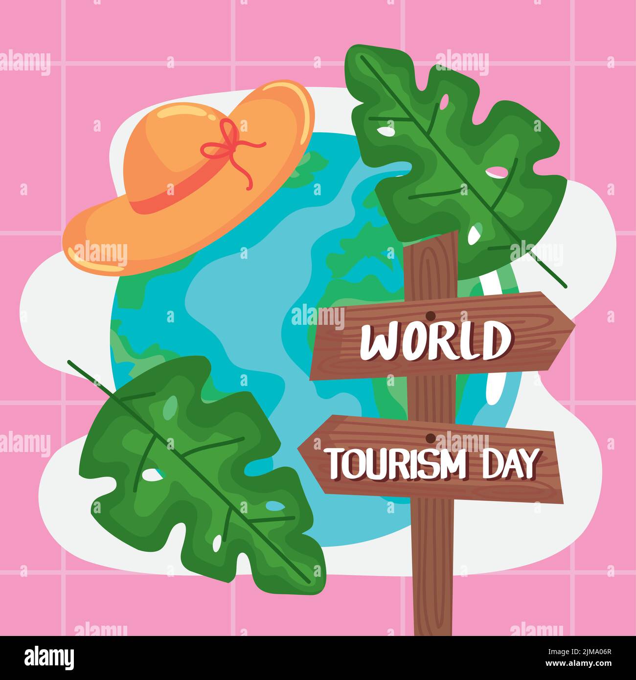tourism day lettering with arrows signal Stock Vector Image & Art - Alamy