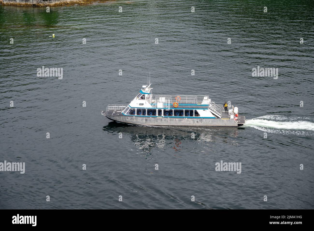 Sitka, Alaska - July 26, 2022 - View of Adventure Sitka's Kalinin ...