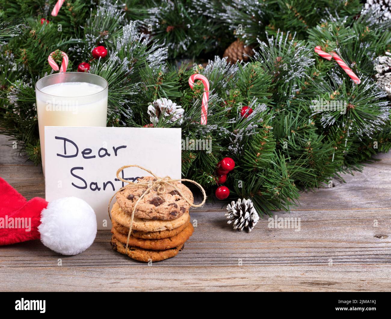 Milk cookies santa claus hi-res stock photography and images - Alamy