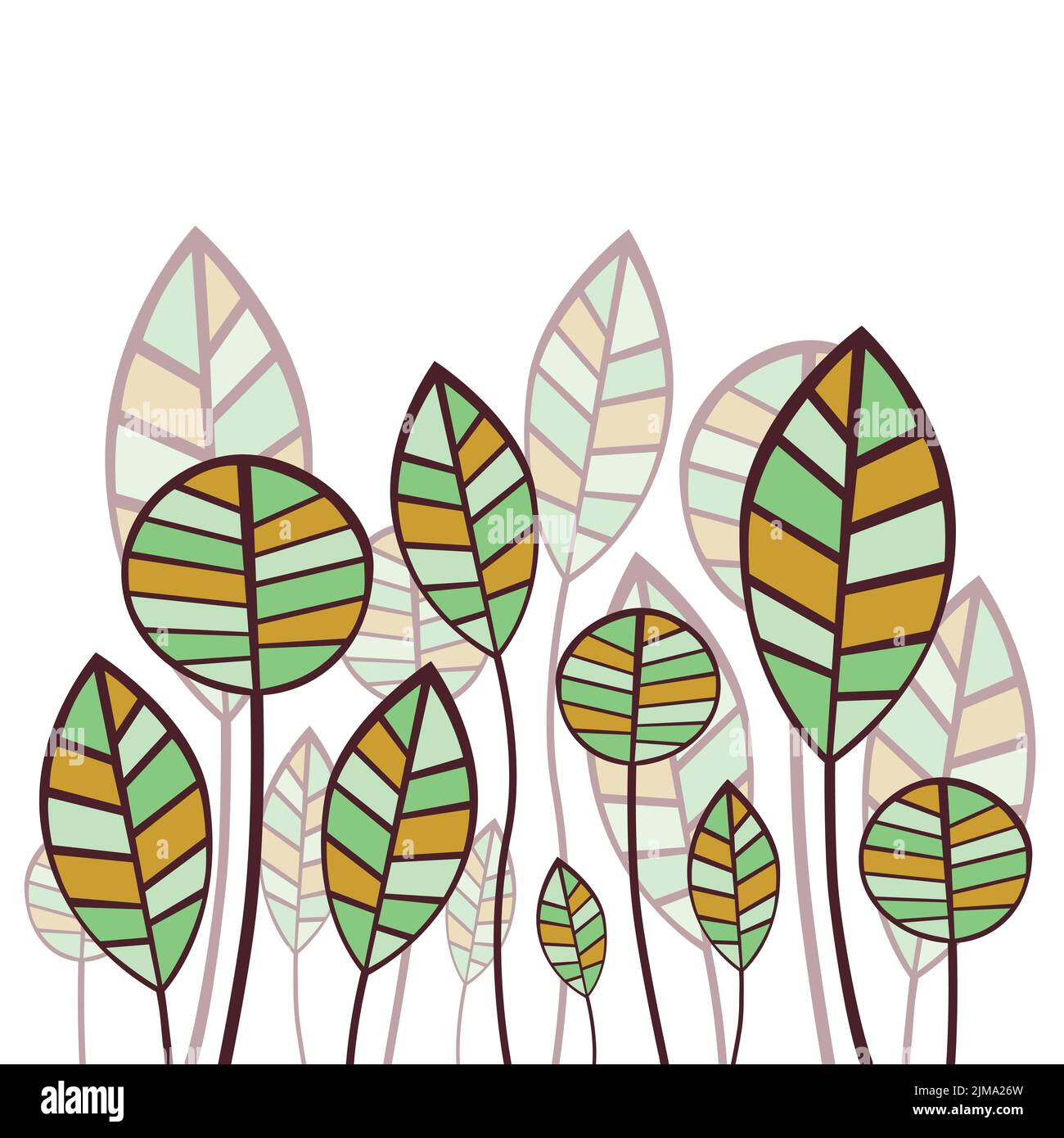 Floral wallpaper design Cut Out Stock Images & Pictures - Alamy