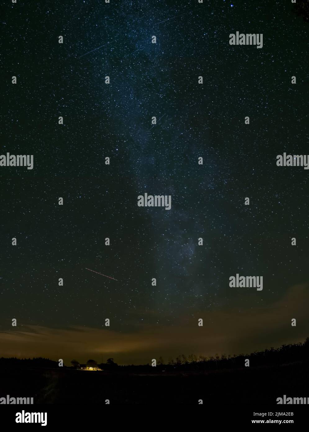 the Milky Way Galaxy view from Tommerby, Thy, Denmark Stock Photo - Alamy