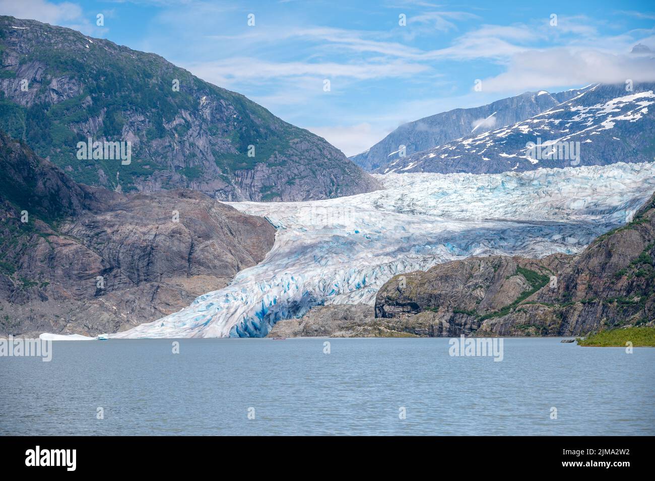 Views of the Mendenhall Glacier and glacial lake Stock Photo - Alamy