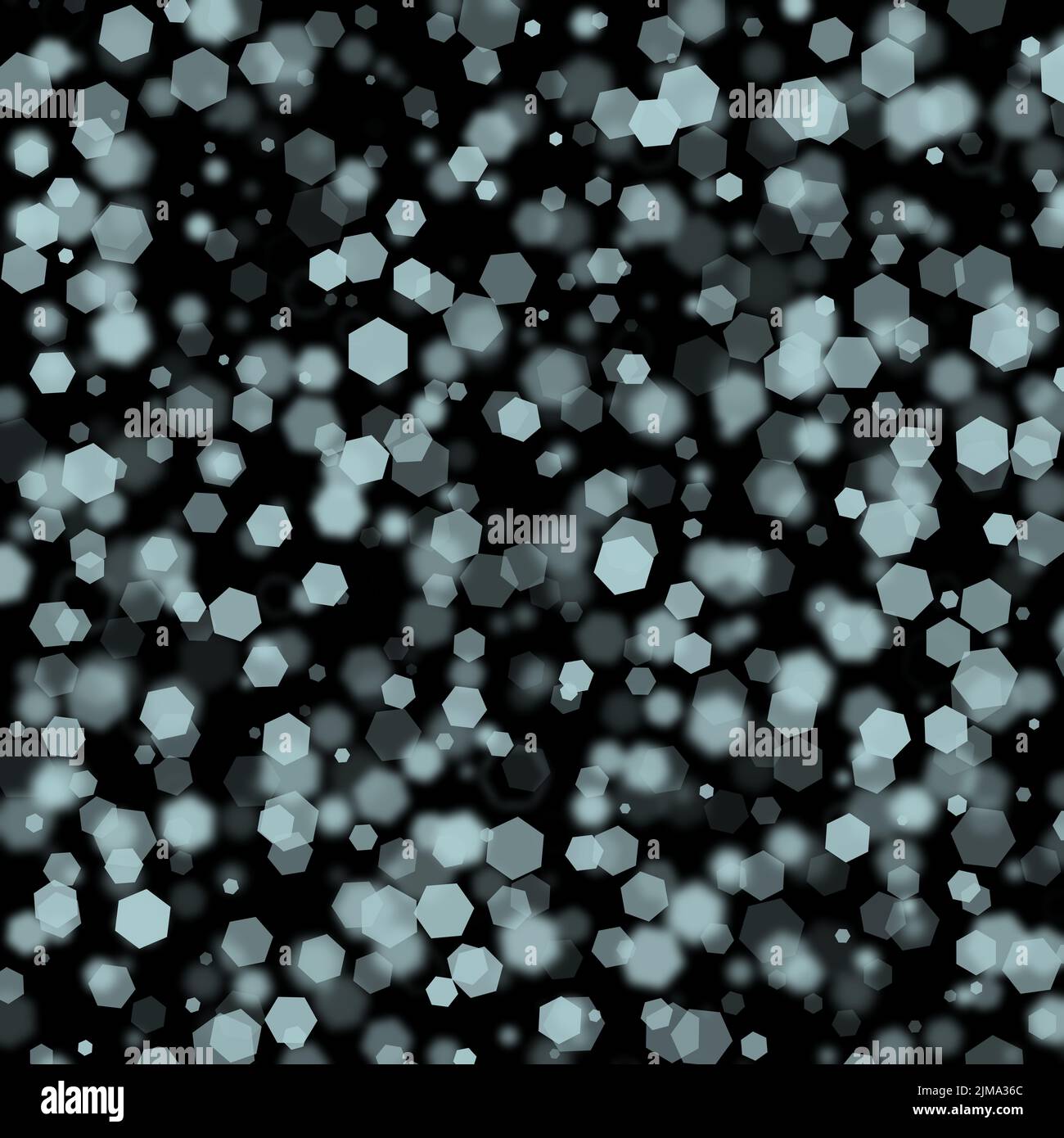 Illustration of abstract light dots and blurred Hexagon backdrop like ...