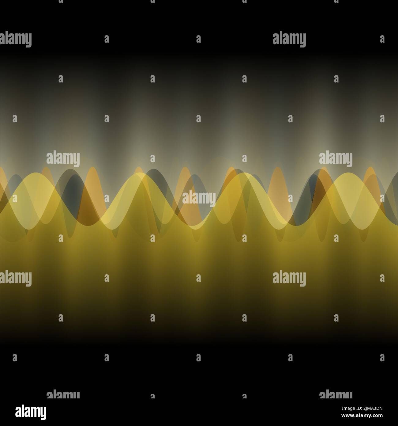 Illustration of multiple waves oscillating or overlapping by many small ...