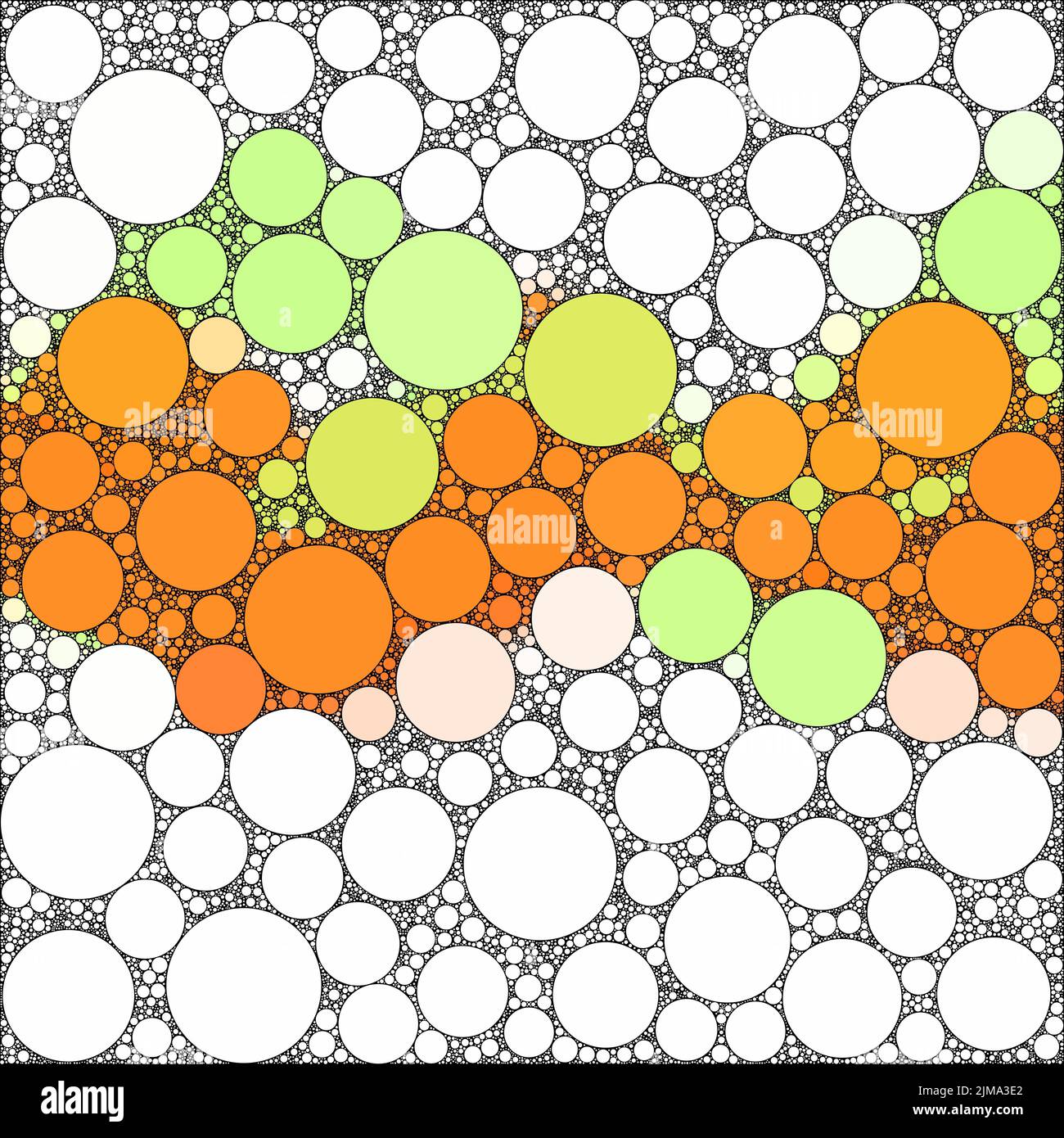 Abstract decorative color Circles of different sizes and colors are ...