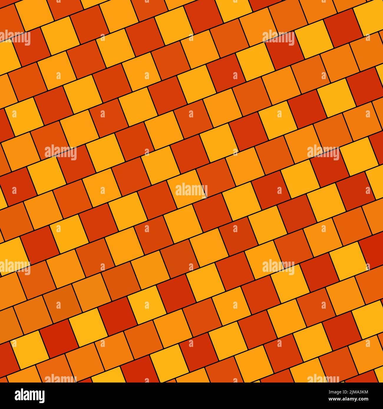 abstract squared Colorful palette brick wall texture background with ...