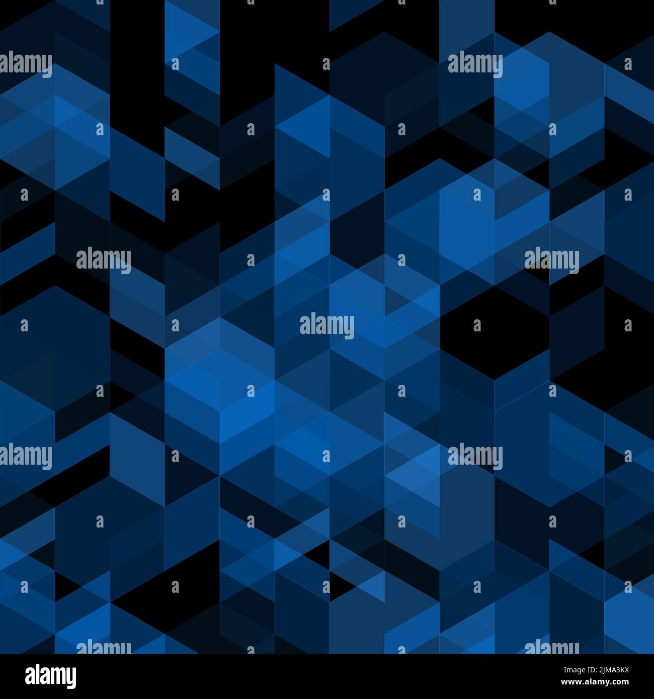 Abstract decorative illustration of the hexagon and triangular Grid ...