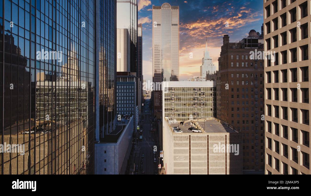 Downtown dallas abstract hi-res stock photography and images - Alamy
