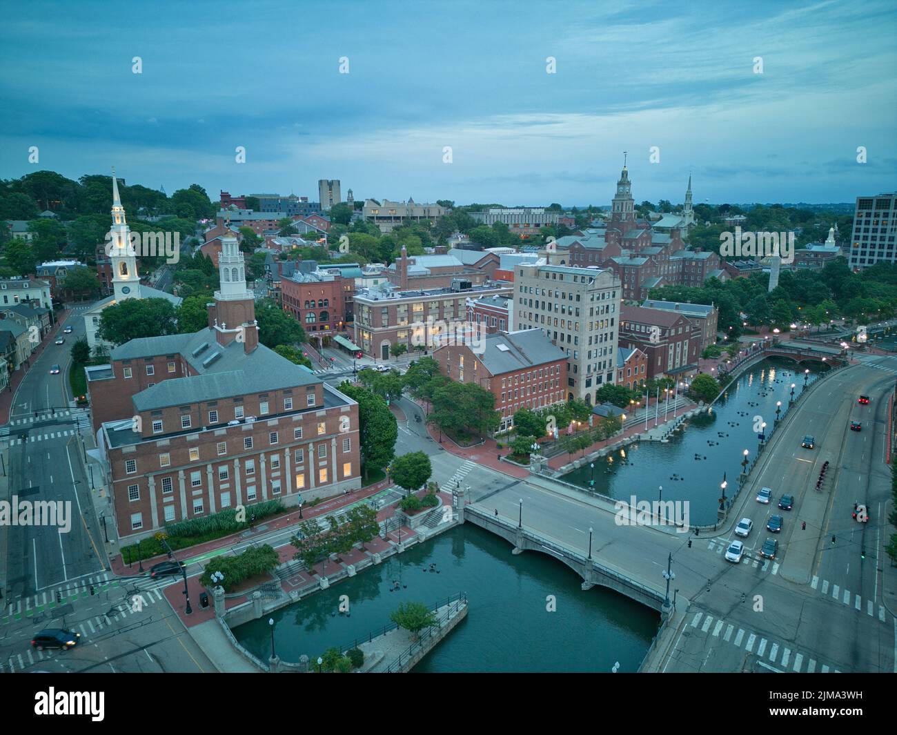 An aerial view of downtown Providence, Rhode Island RI, USA Stock Photo ...