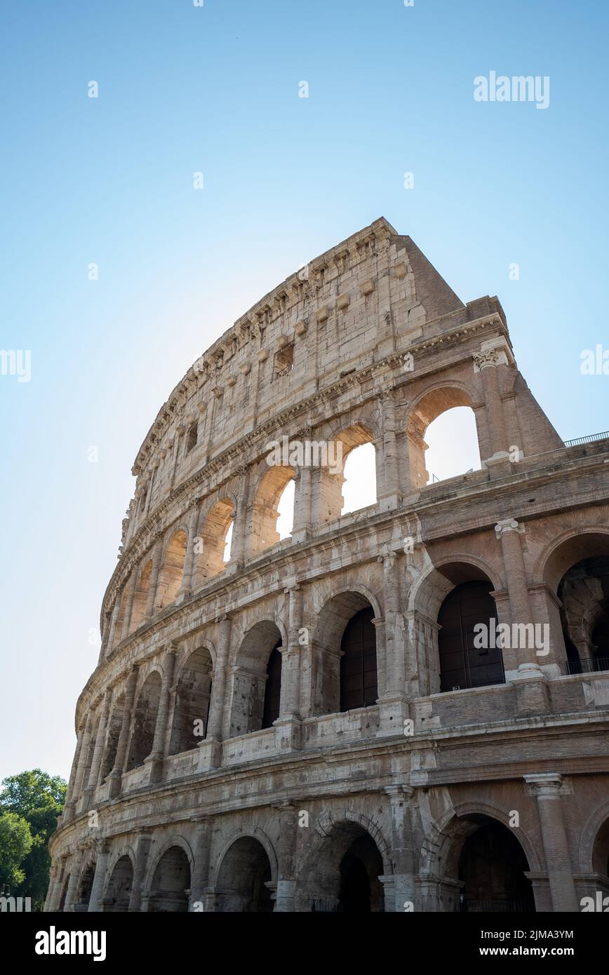 A low-angle view of an ancient building on a sunny day Stock Photo - Alamy