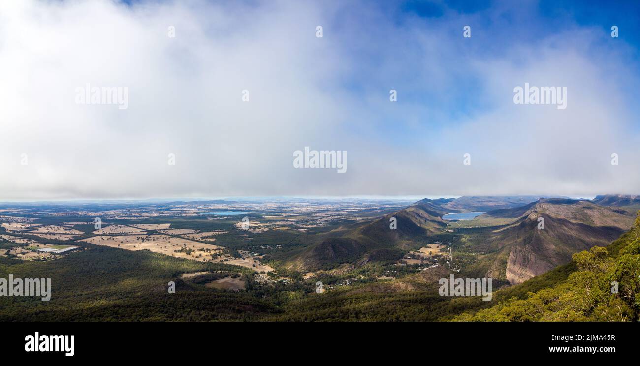 Boroka Lookout at Grampian. These cliffside viewing platforms provide ...