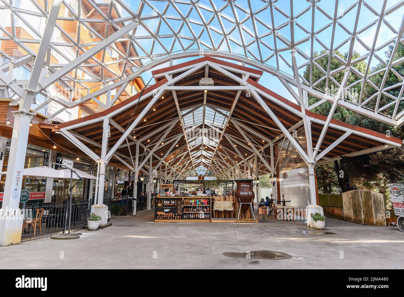 Canela, RS, Brazil - May 19, 2022: architectural details of the indoors ...