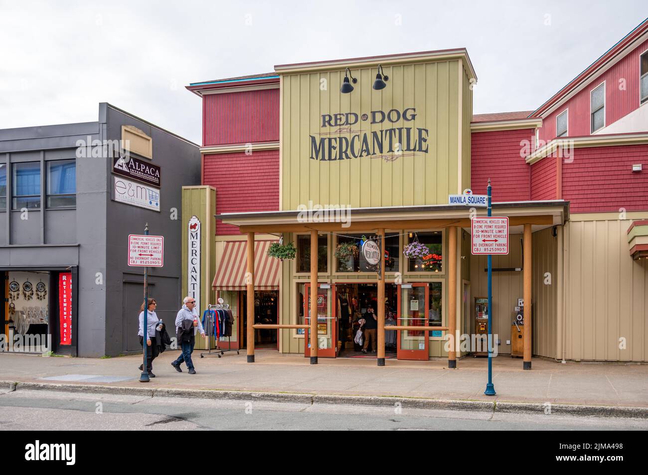 Juneau, Alaska - July 27, 2022: Central Juneau Alaska is home to many ...