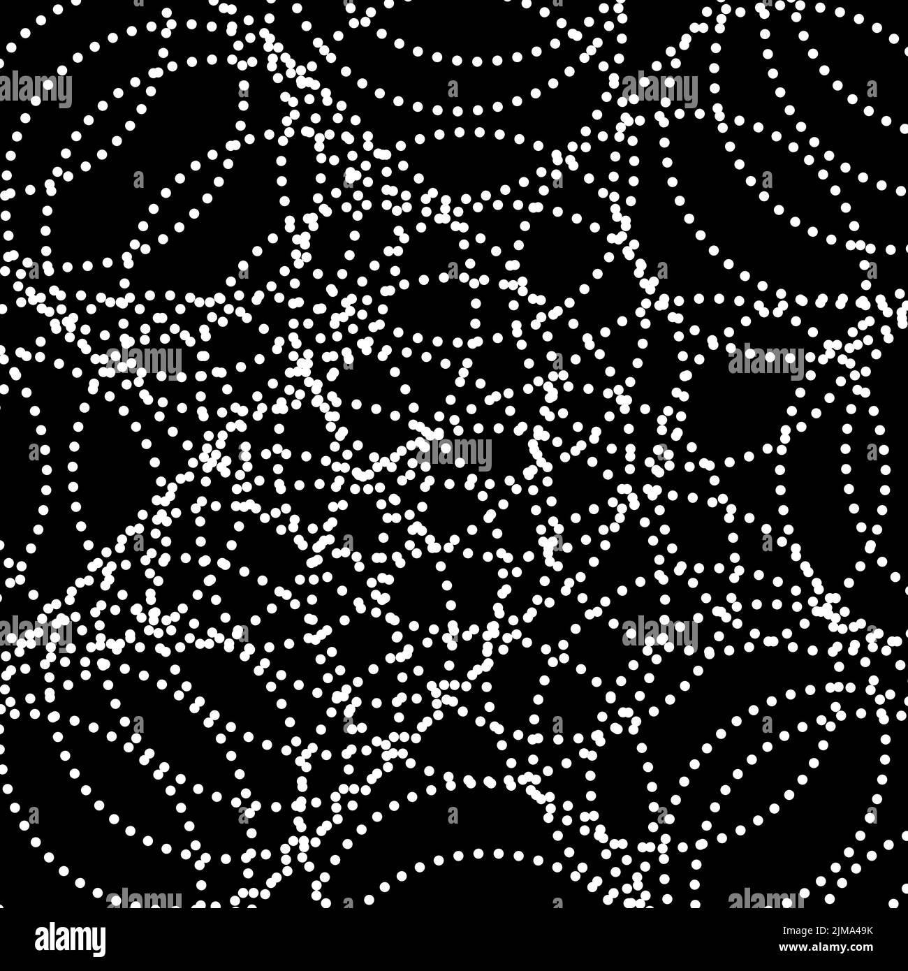 Multiple white dotted circles on black background. Simple and unique ...