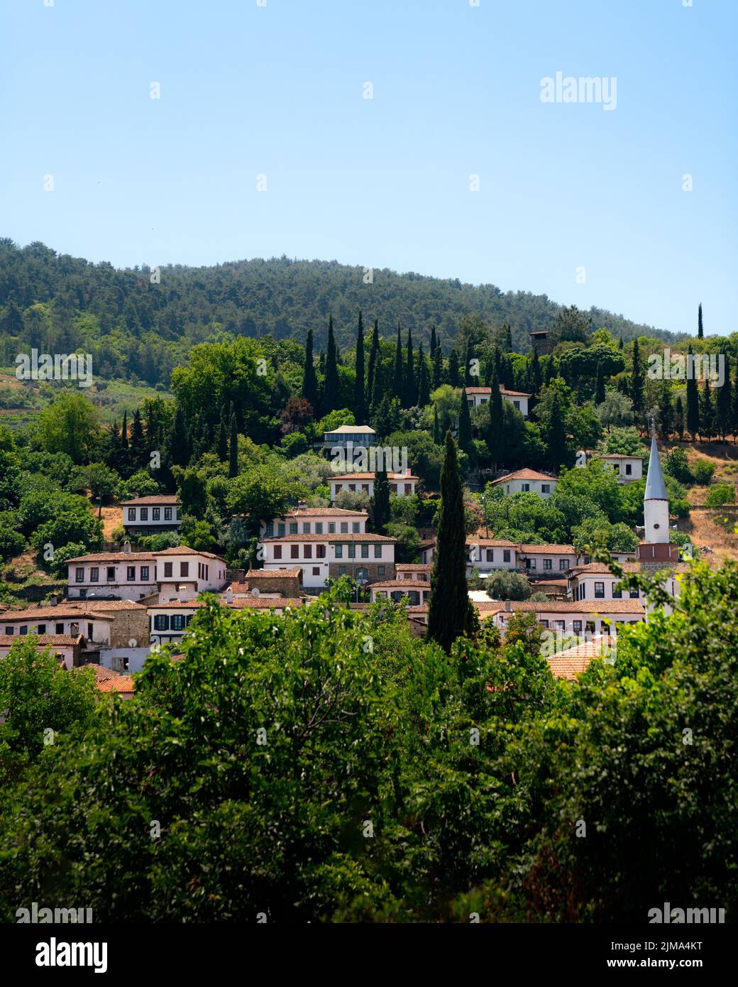 Beautiful nature landscape in Turkey with houses Stock Photo - Alamy