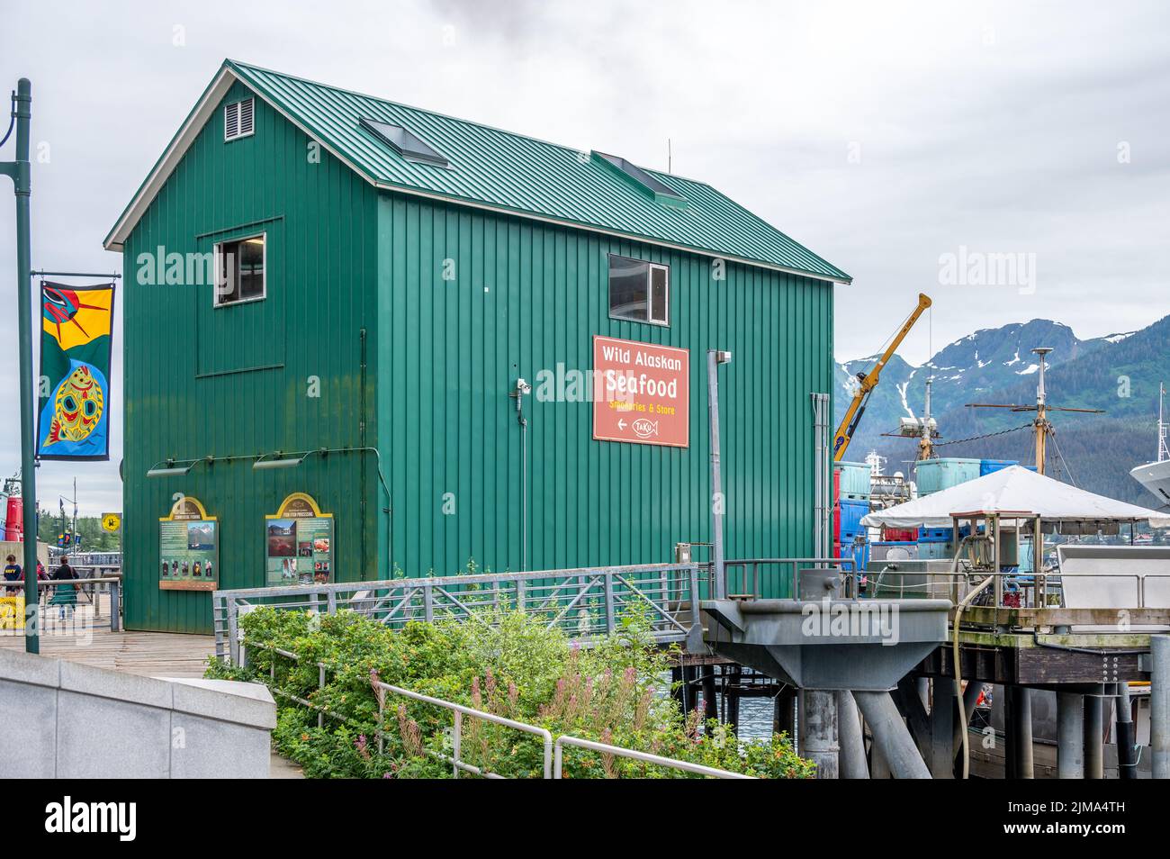 Juneau, Alaska - July 27, 2022: Taku fisheries ice house on the Juneau ...