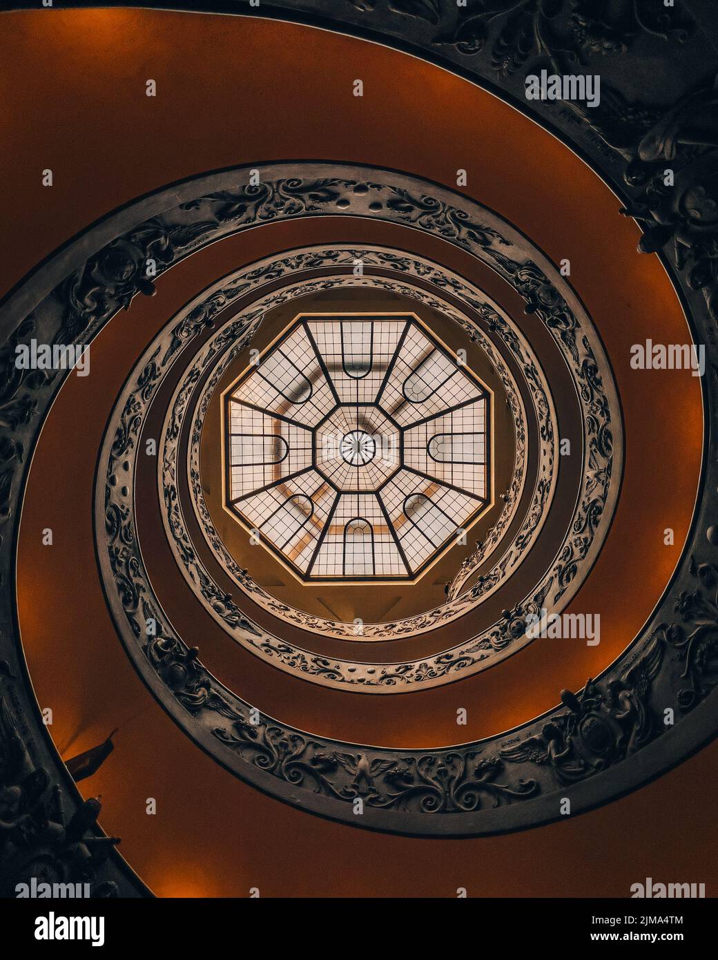 The Double Helix Spiral Staircase With Skylight in Vatican Stock Photo ...