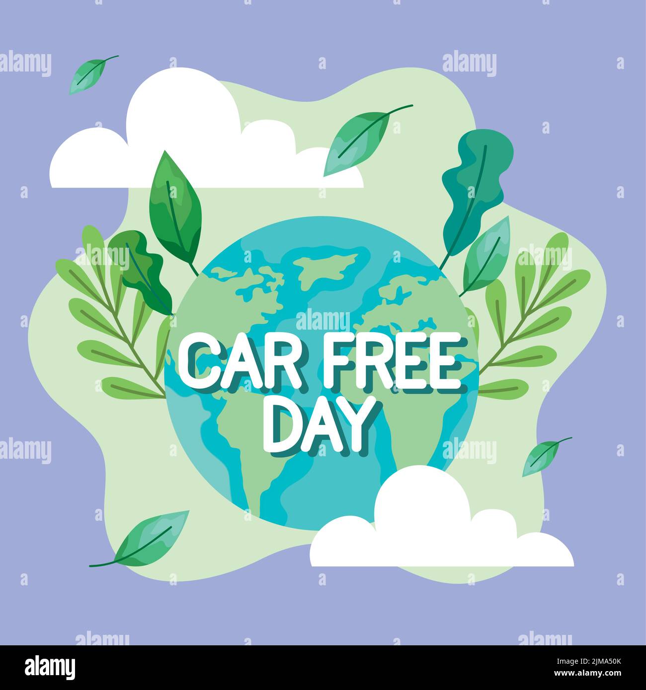 car free day lettering with earth Stock Vector Image & Art - Alamy