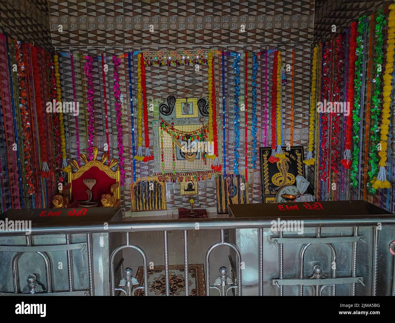 A Beautiful Shot Of Nag Devta Temple In Gujarat India. Zezra, Viramgam ...