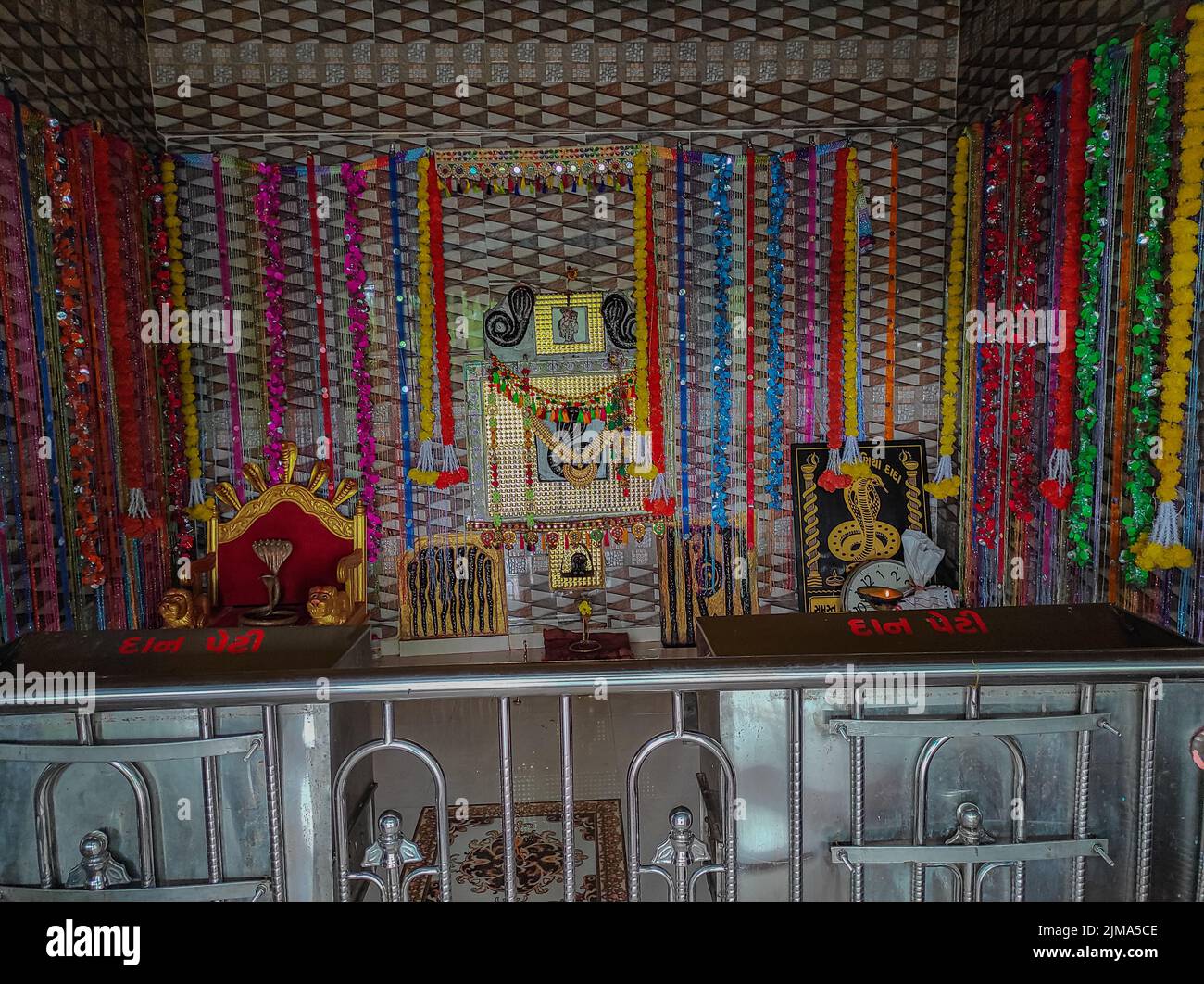 A Beautiful Shot Of Nag Devta Temple In Gujarat India. Zezra, Viramgam ...