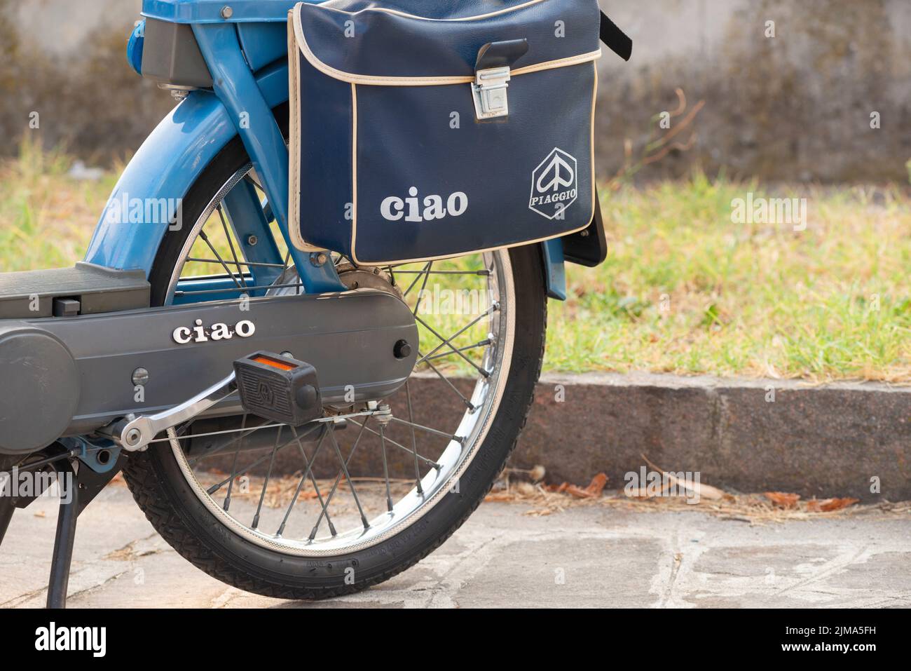 Italy, Lombardy, Meeting of Old Motorbike, Piaggio Ciao Moped Stock ...