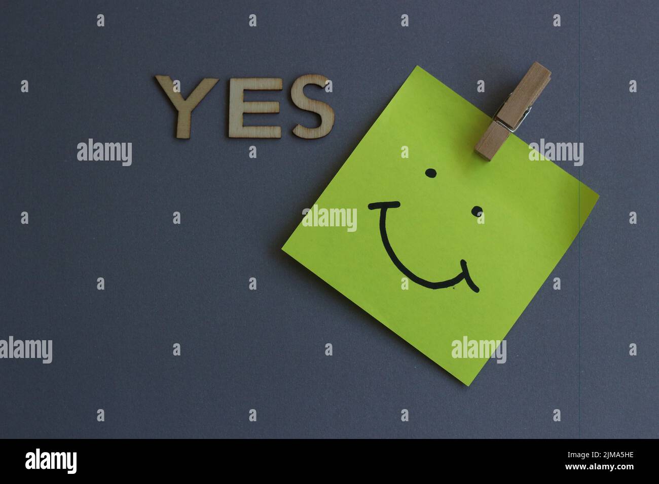 Yes word on grey hi-res stock photography and images - Alamy