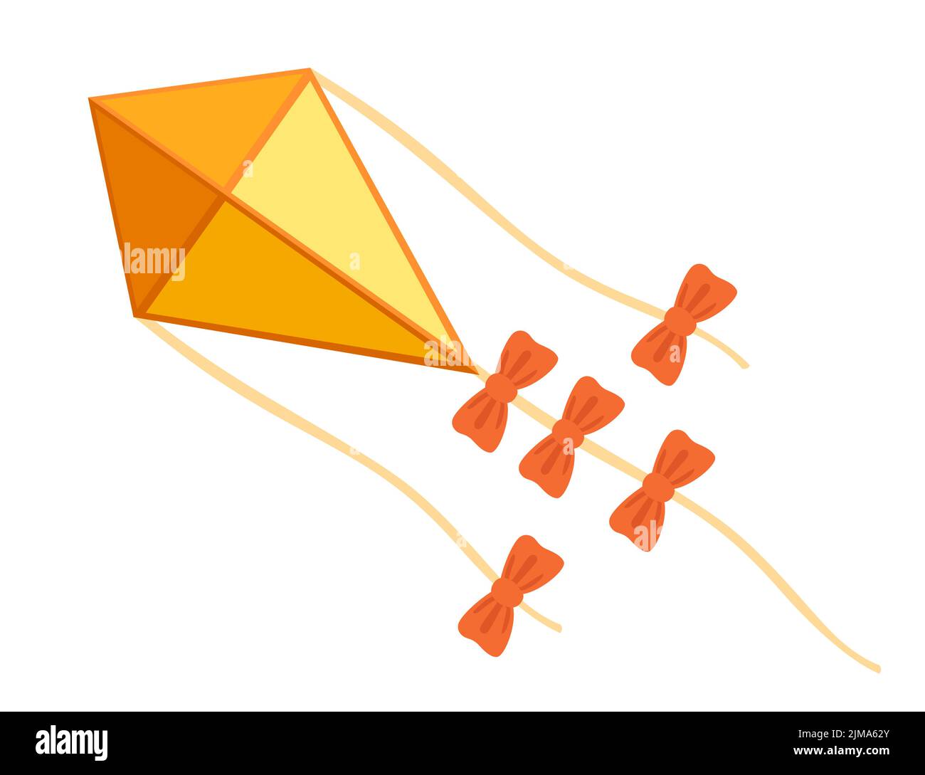 Colorful kite wind flying toy vector illustration isolated on white ...