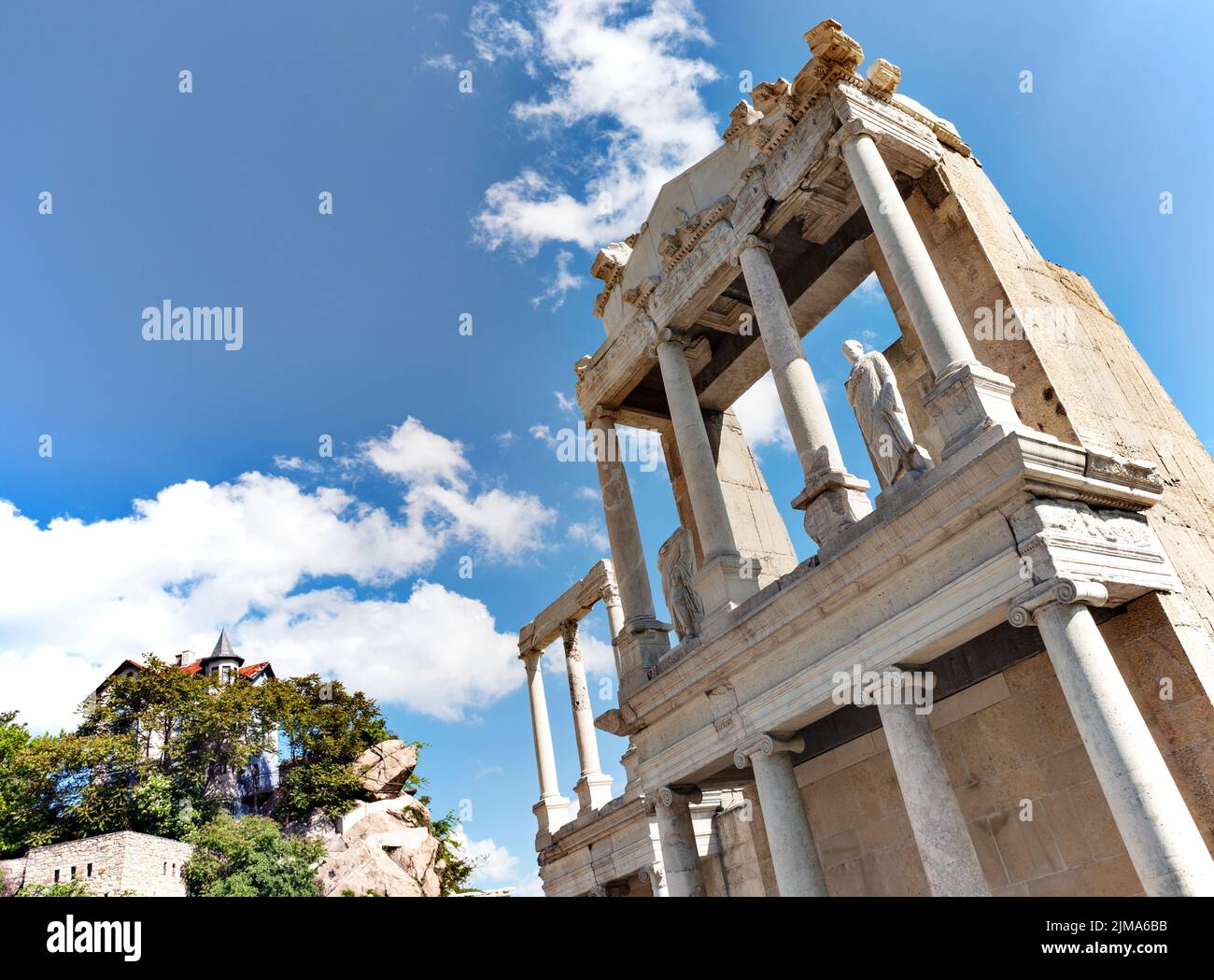 Roman amphitheatre old Plovdiv Stock Photo - Alamy