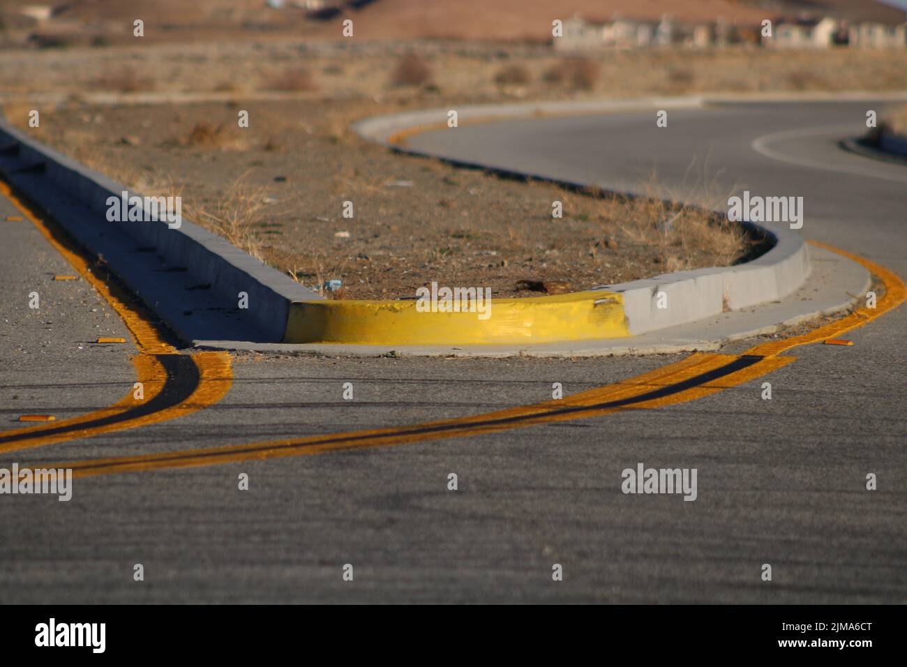 Orange lines on the road hi-res stock photography and images - Alamy